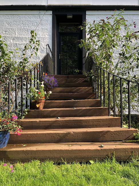Steps to main house - Threave Rural